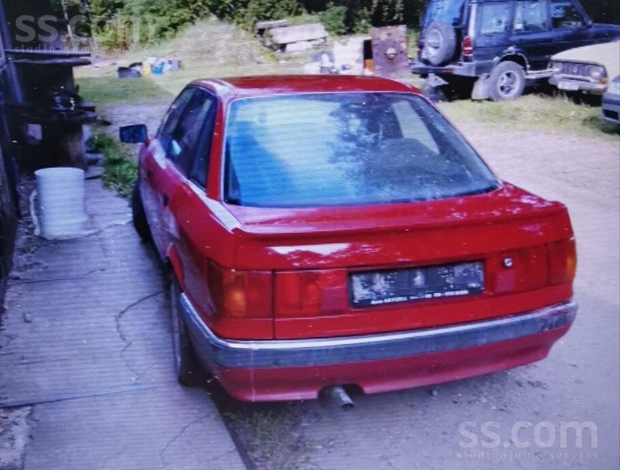 Красный Ауди 90 1990 в Рига, объемом двигателя 2.00 л и пробегом 211 тыс. км за 5200 €, фото 12 на AUTOMOTO.COM.LV
