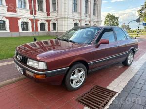 Красный Ауди 90 1990 в Елгава, объемом двигателя 2.30 л и пробегом 345 тыс. км за 3700 €, фото  на AUTOMOTO.COM.LV