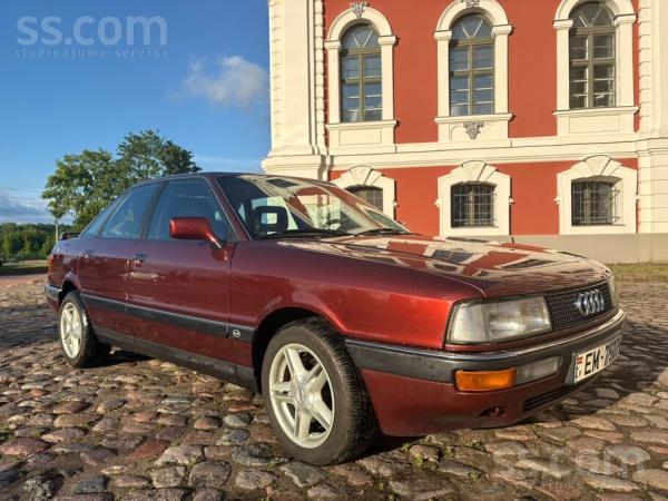 Sarkans Audi 90 1990 Jelgava, ar dzinēja tilpumu 2.30 L un nobraukumu 345 tūkst. km par 3700 €, foto 4 vietnē AUTOMOTO.COM.LV