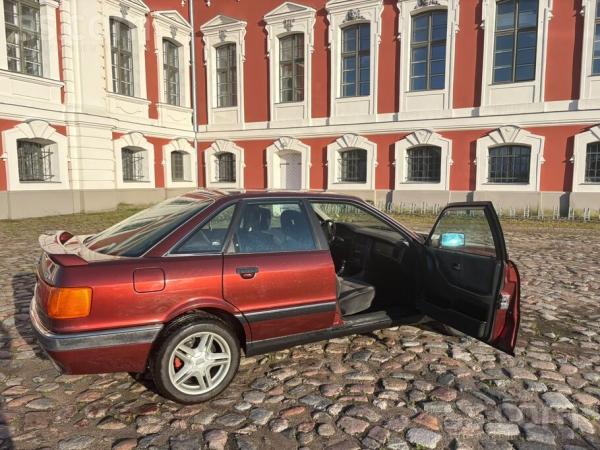 Sarkans Audi 90 1990 Jelgava, ar dzinēja tilpumu 2.30 L un nobraukumu 345 tūkst. km par 3700 €, foto 6 vietnē AUTOMOTO.COM.LV