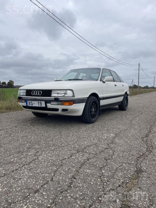 White Audi 90 1990 in Valmiera, with an engine capacity of 2.30 L and mileage of 271 thousand km for 3000 €, photo 1 on AUTOMOTO.COM.LV