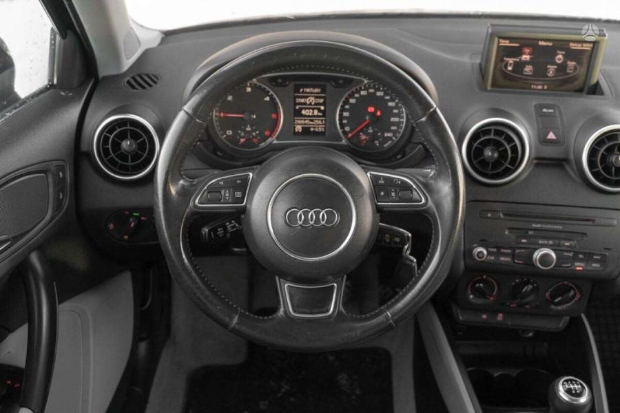 Black Audi A1 2011 in Vilnius, with an engine capacity of 1.60 L and mileage of 291 thousand km for 5150 €, photo 12 on AUTOMOTO.COM.LV