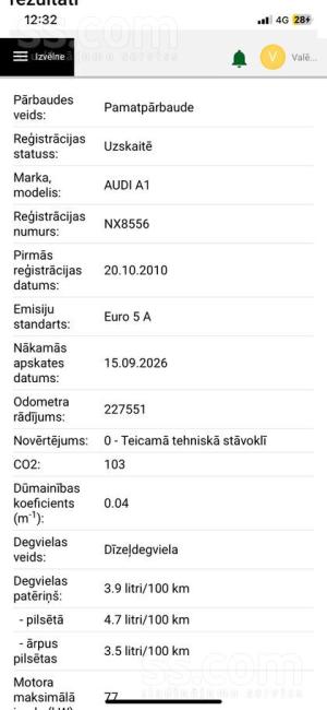 Черный Ауди А1 2010 в Елгава, объемом двигателя 1.60 л и пробегом 228 тыс. км за 5150 €, фото 29 на AUTOMOTO.COM.LV