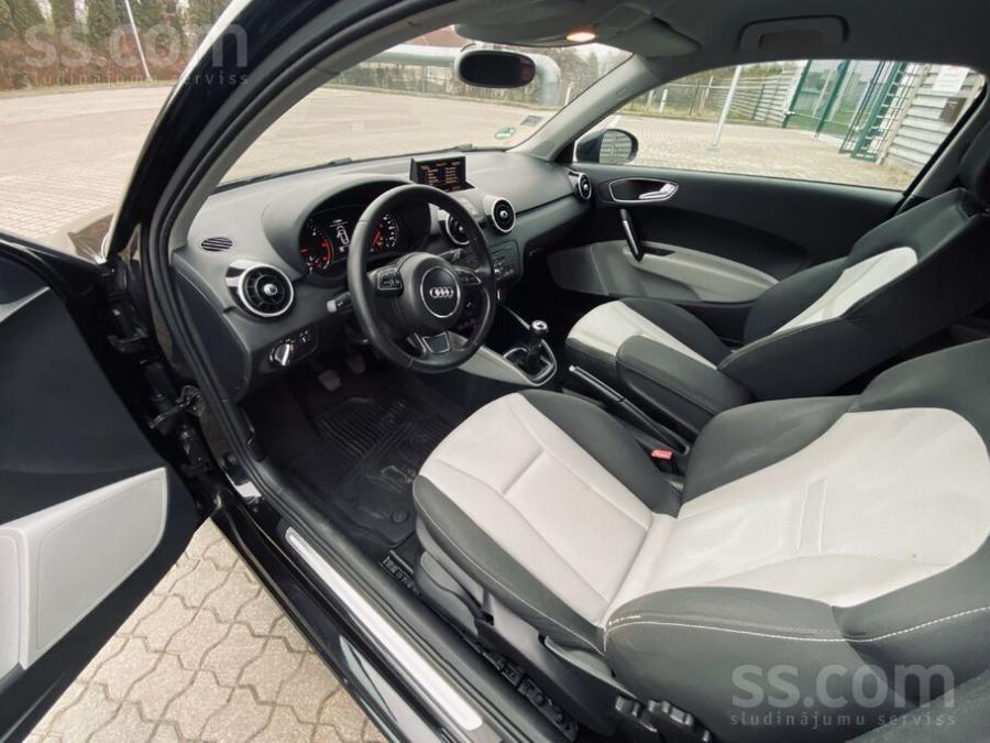 Black Audi A1 2010 in Jelgava, with an engine capacity of 1.60 L and mileage of 228 thousand km for 5150 €, photo 13 on AUTOMOTO.COM.LV
