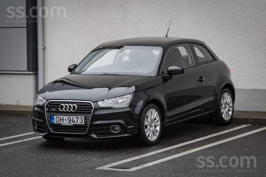 Black Audi A1 2010 in Riga, with an engine capacity of 1.60 L and mileage of 289 thousand km for 4750 €, photo 1 on AUTOMOTO.COM.LV
