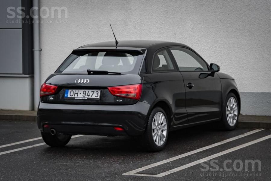 Black Audi A1 2010 in Riga, with an engine capacity of 1.60 L and mileage of 289 thousand km for 4750 €, photo 5 on AUTOMOTO.COM.LV