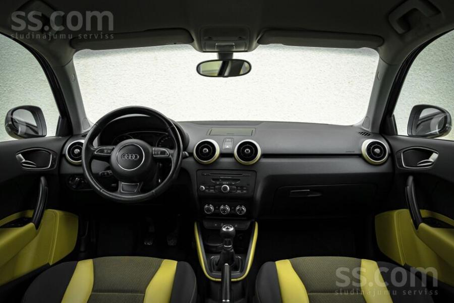 Black Audi A1 2010 in Riga, with an engine capacity of 1.60 L and mileage of 289 thousand km for 4750 €, photo 15 on AUTOMOTO.COM.LV