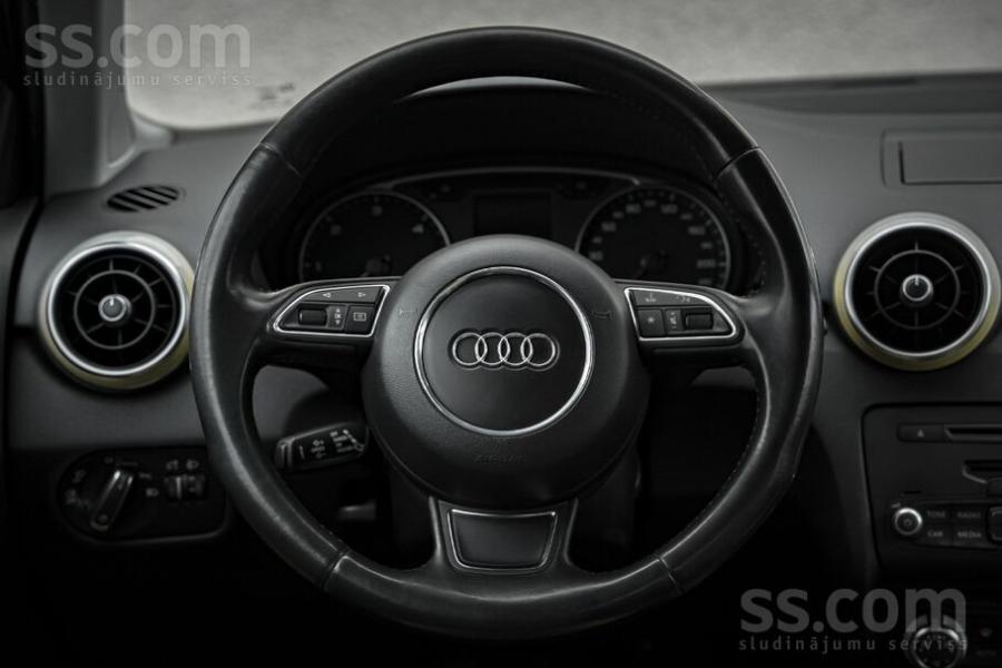 Black Audi A1 2010 in Riga, with an engine capacity of 1.60 L and mileage of 289 thousand km for 4750 €, photo 18 on AUTOMOTO.COM.LV