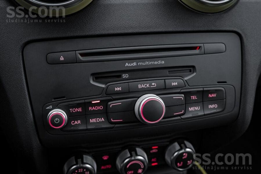 Black Audi A1 2010 in Riga, with an engine capacity of 1.60 L and mileage of 289 thousand km for 4750 €, photo 23 on AUTOMOTO.COM.LV