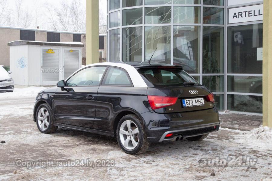 Black Audi A1 2011 in Tallinn, with an engine capacity of 1.40 L and mileage of 160 thousand km for 7990 €, photo 7 on AUTOMOTO.COM.LV