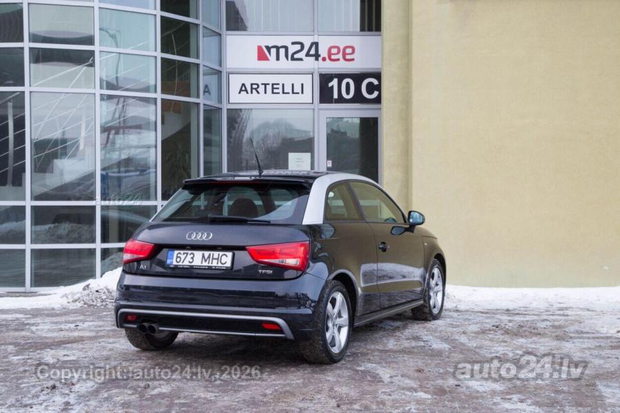 Black Audi A1 2011 in Tallinn, with an engine capacity of 1.40 L and mileage of 160 thousand km for 7990 €, photo 8 on AUTOMOTO.COM.LV