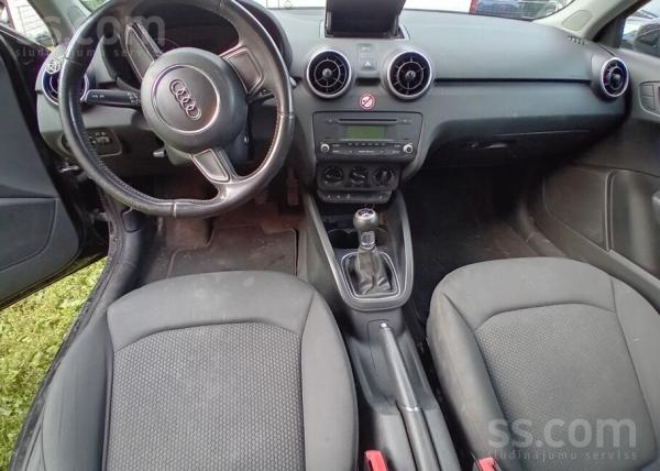 Black Audi A1 2011 in Riga, with an engine capacity of 1.20 L and mileage of 348 thousand km for 3535 €, photo 9 on AUTOMOTO.COM.LV