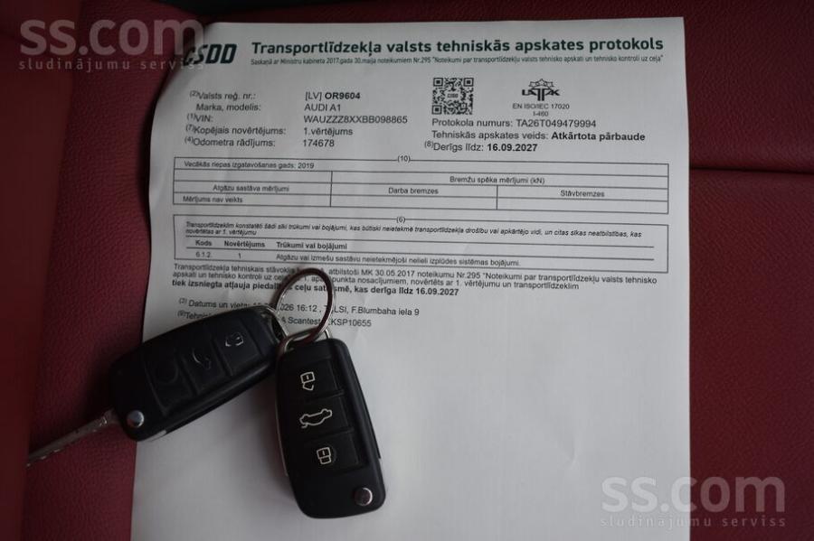 Melns Audi A1 2011 Talsi, ar dzinēja tilpumu 1.40 L un nobraukumu 174 tūkst. km par 5800 €, foto 18 vietnē AUTOMOTO.COM.LV