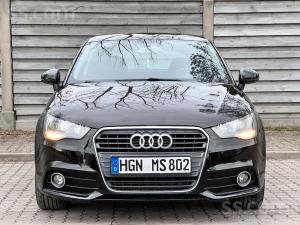 Black Audi A1 2012 in Jelgava, with an engine capacity of 1.60 L and mileage of 126 thousand km for 5399 €, photo  on AUTOMOTO.COM.LV