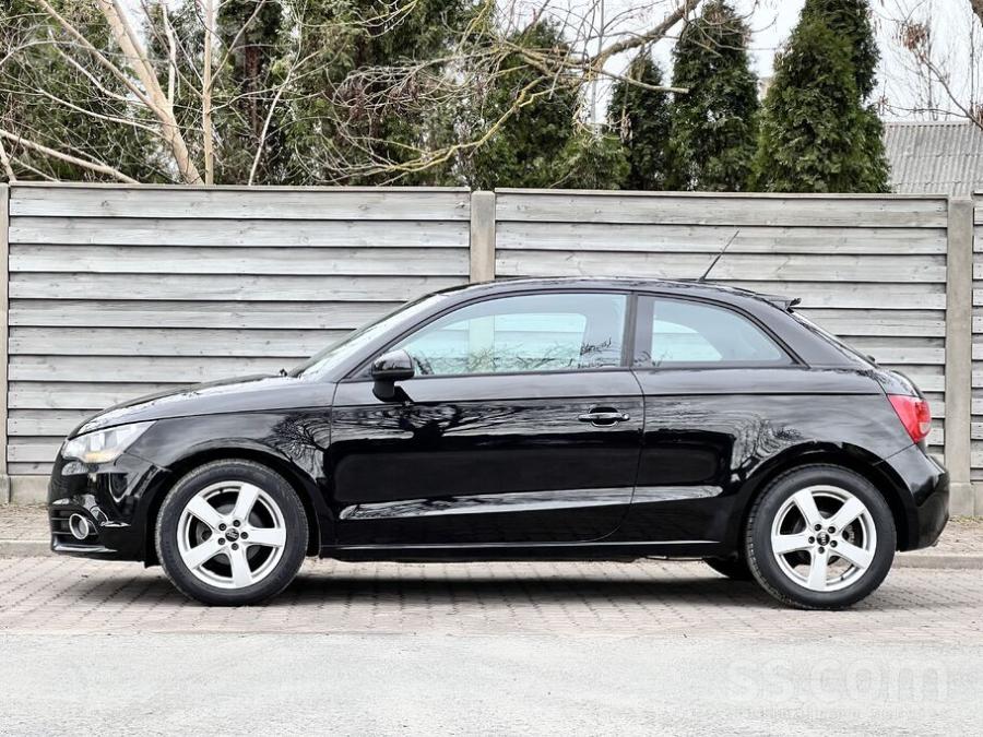 Black Audi A1 2012 in Jelgava, with an engine capacity of 1.60 L and mileage of 126 thousand km for 5399 €, photo 7 on AUTOMOTO.COM.LV