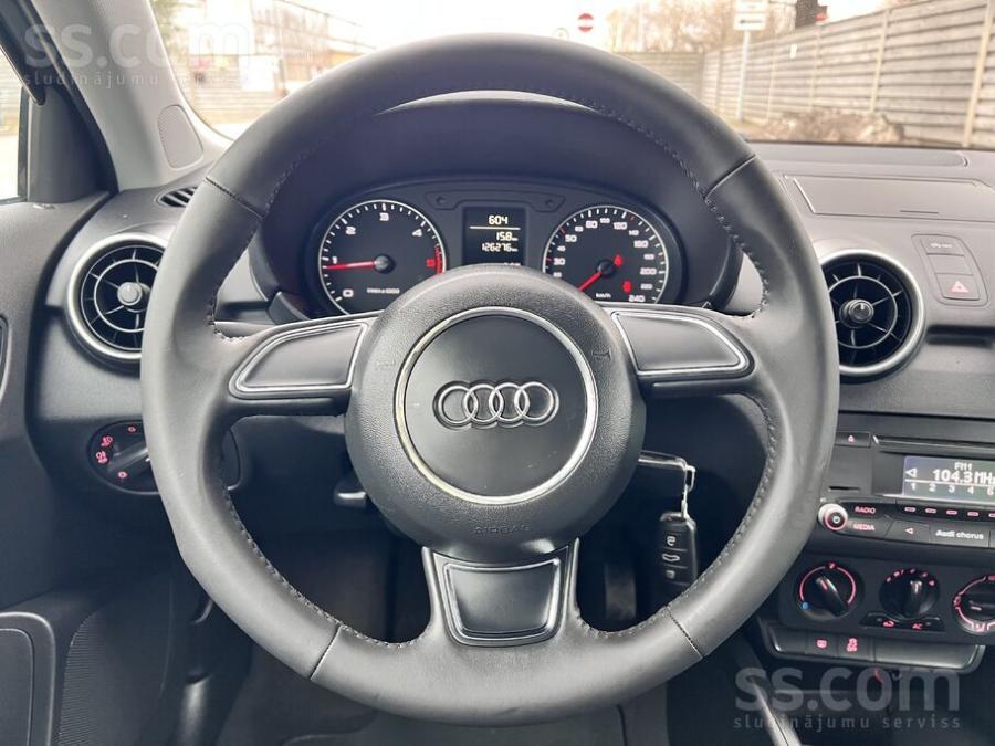 Black Audi A1 2012 in Jelgava, with an engine capacity of 1.60 L and mileage of 126 thousand km for 5399 €, photo 18 on AUTOMOTO.COM.LV