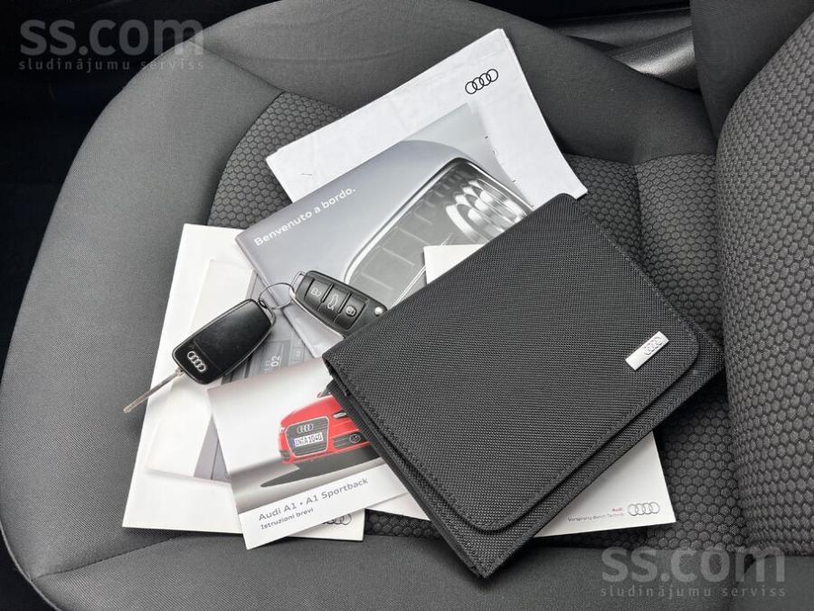 Black Audi A1 2012 in Jelgava, with an engine capacity of 1.60 L and mileage of 126 thousand km for 5399 €, photo 26 on AUTOMOTO.COM.LV