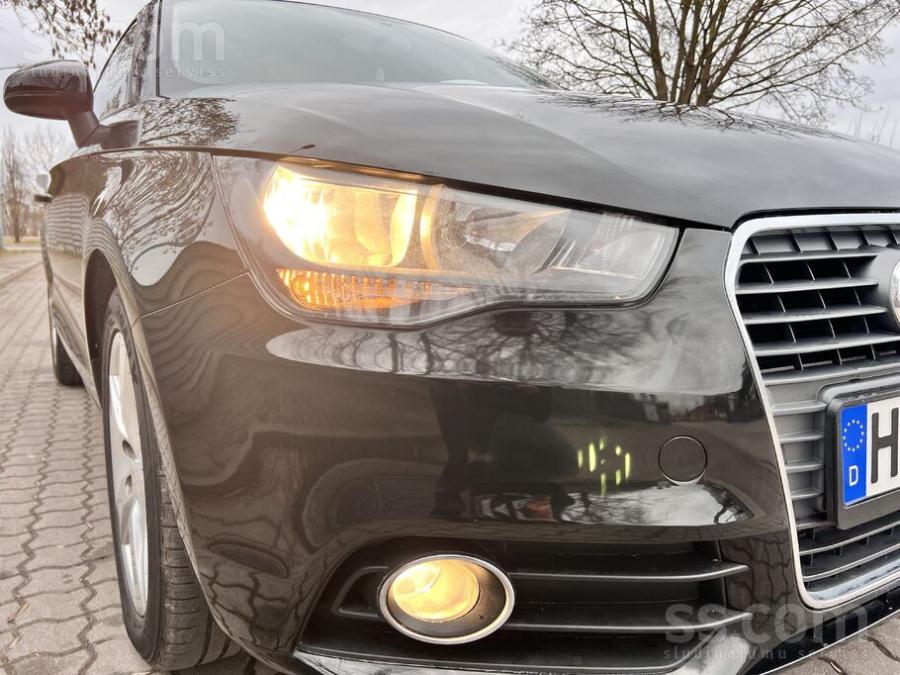 Black Audi A1 2012 in Jelgava, with an engine capacity of 1.60 L and mileage of 126 thousand km for 5399 €, photo 28 on AUTOMOTO.COM.LV