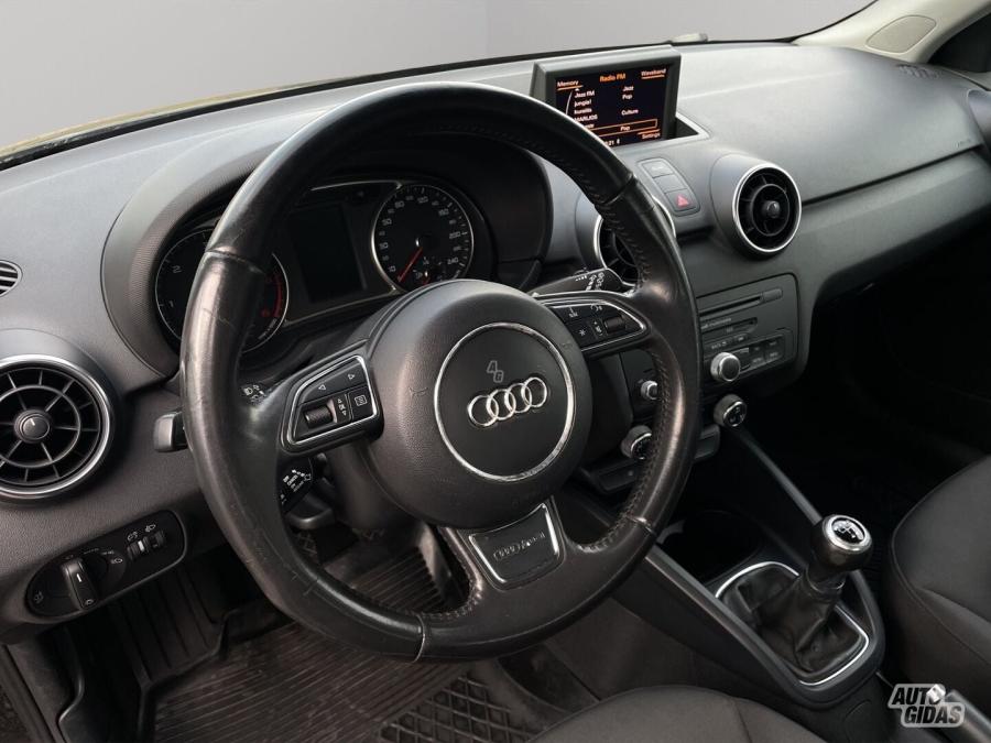 Black Audi A1 2013 in Vilnius, with an engine capacity of 1.60 L and mileage of 202 thousand km for 5899 €, photo 14 on AUTOMOTO.COM.LV