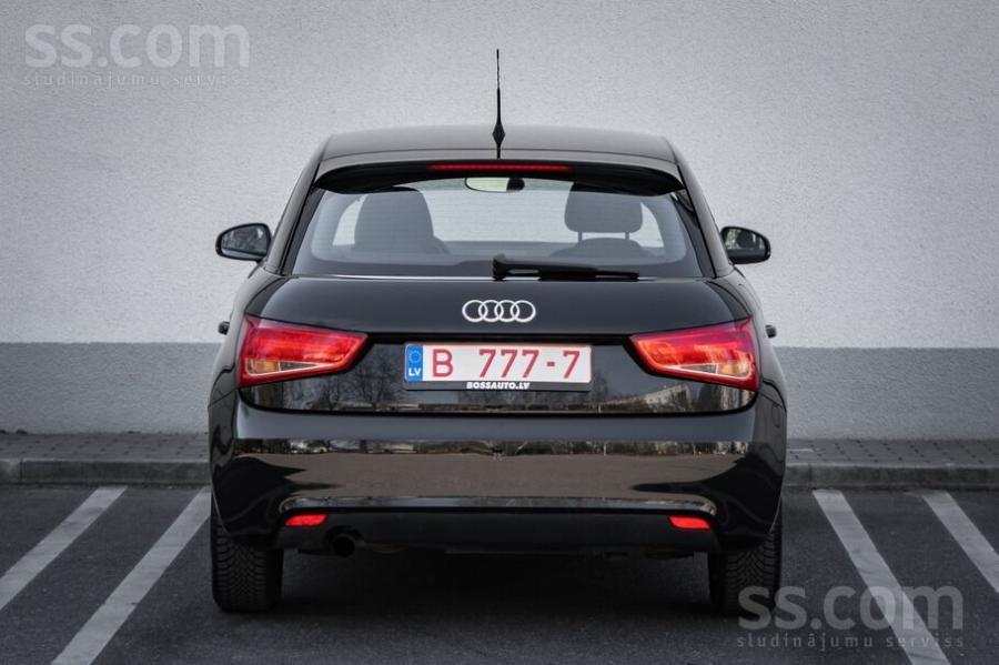 Black Audi A1 2013 in Riga, with an engine capacity of 1.60 L and mileage of 225 thousand km for 6950 €, photo 6 on AUTOMOTO.COM.LV