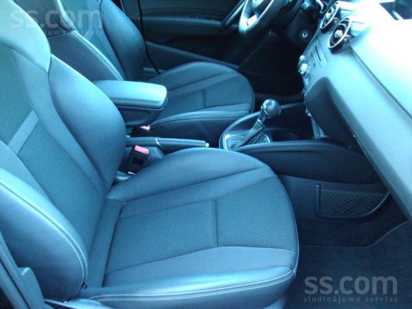 Black Audi A1 2013 in Riga, with an engine capacity of 1.40 L and mileage of 141 thousand km for 11600 €, photo 8 on AUTOMOTO.COM.LV