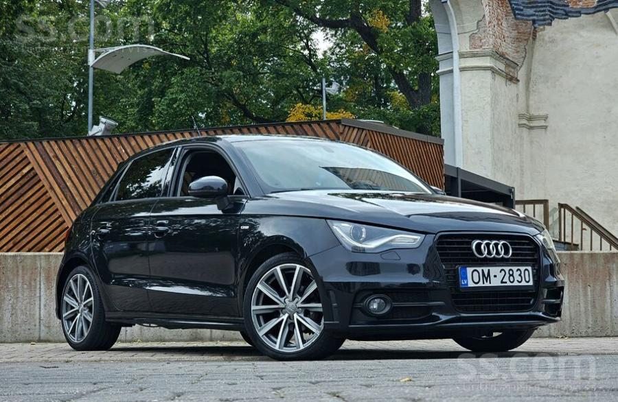 Black Audi A1 2013 in Jelgava, with an engine capacity of 1.60 L and mileage of 183 thousand km for 6900 €, photo 3 on AUTOMOTO.COM.LV