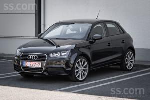 Black Audi A1 2013 in Riga, with an engine capacity of 1.60 L and mileage of 225 thousand km for 5990 €, photo  on AUTOMOTO.COM.LV