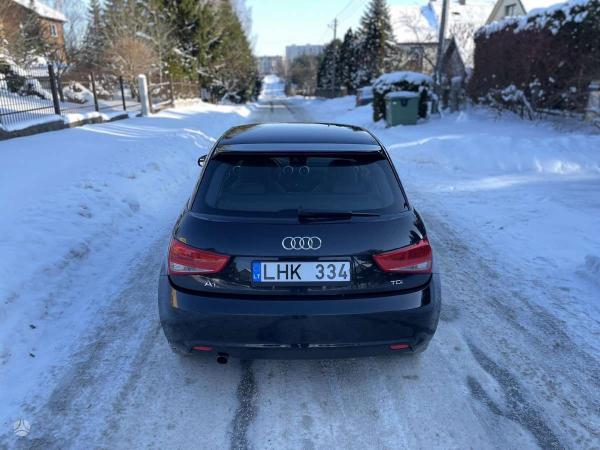 Black Audi A1 2014 in Vilnius, with an engine capacity of 1.60 L and mileage of 210 thousand km for 3450 €, photo 8 on AUTOMOTO.COM.LV