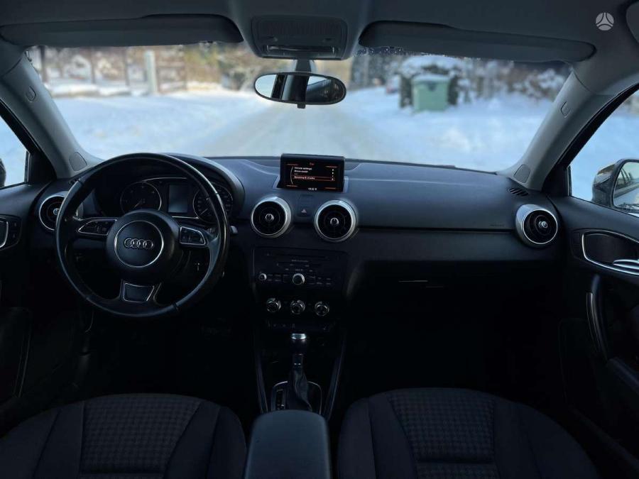 Black Audi A1 2014 in Vilnius, with an engine capacity of 1.60 L and mileage of 210 thousand km for 3450 €, photo 22 on AUTOMOTO.COM.LV