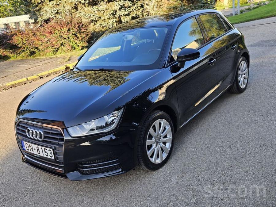 Black Audi A1 2016 in Jekabpils, with an engine capacity of 1.40 L and mileage of 186 thousand km for 6890 €, photo 1 on AUTOMOTO.COM.LV
