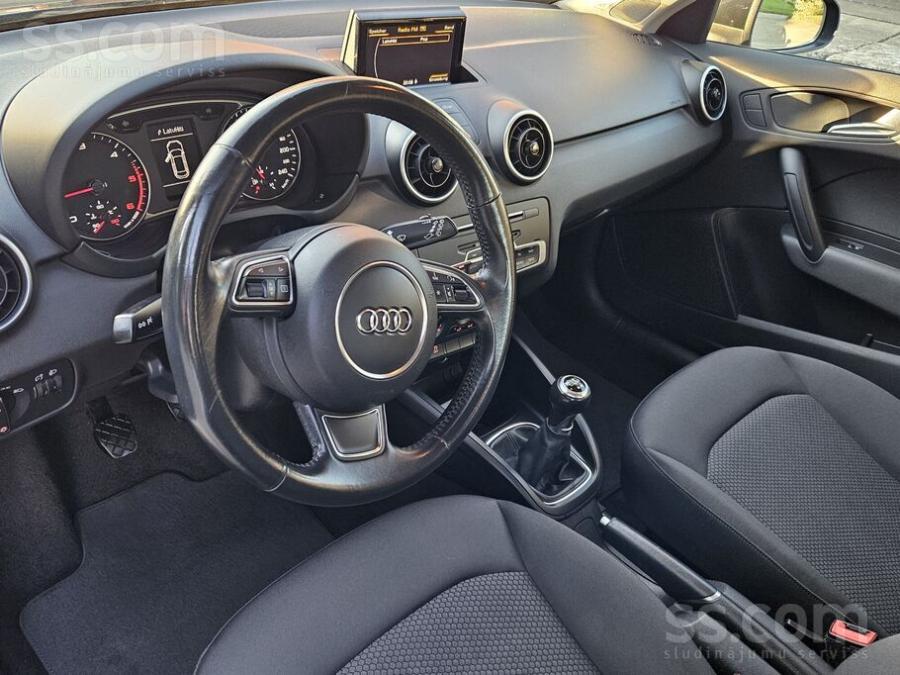 Black Audi A1 2016 in Jekabpils, with an engine capacity of 1.40 L and mileage of 186 thousand km for 6890 €, photo 12 on AUTOMOTO.COM.LV