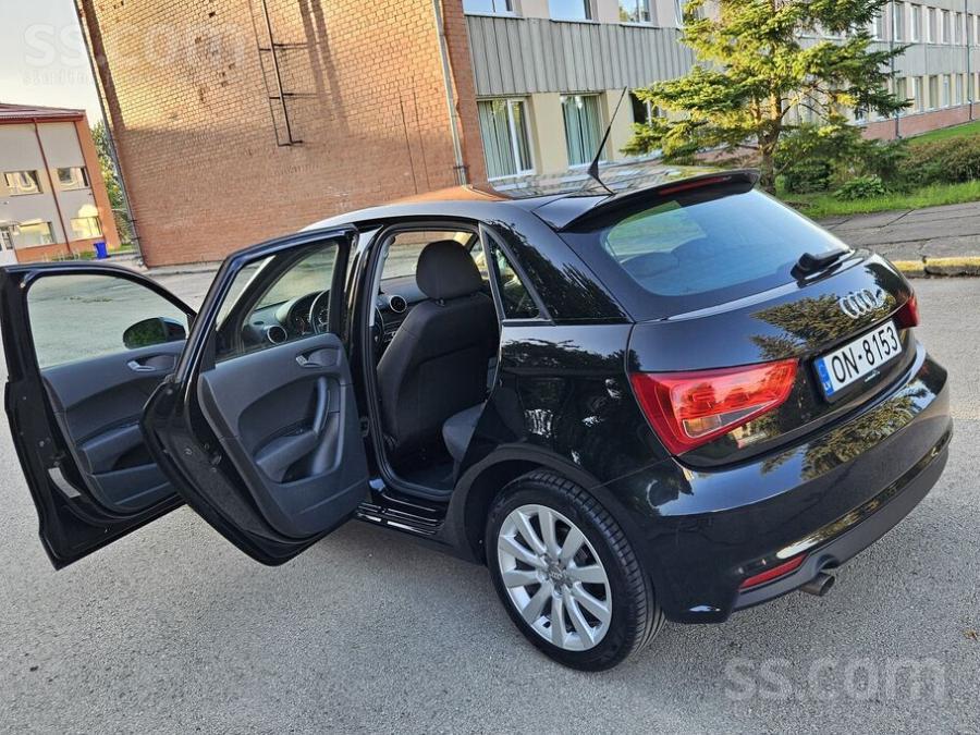 Black Audi A1 2016 in Jekabpils, with an engine capacity of 1.40 L and mileage of 186 thousand km for 6890 €, photo 14 on AUTOMOTO.COM.LV