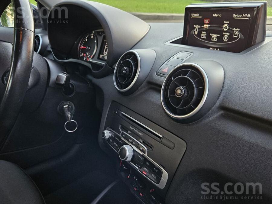 Black Audi A1 2016 in Jekabpils, with an engine capacity of 1.40 L and mileage of 186 thousand km for 6890 €, photo 23 on AUTOMOTO.COM.LV