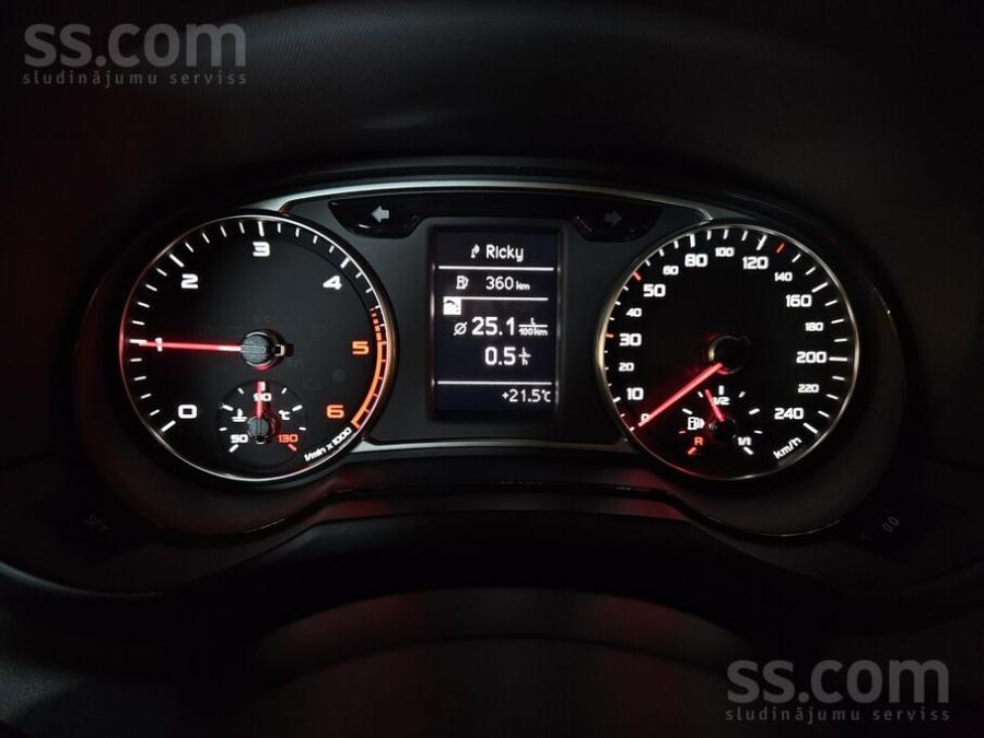 Black Audi A1 2016 in Jekabpils, with an engine capacity of 1.40 L and mileage of 186 thousand km for 6890 €, photo 29 on AUTOMOTO.COM.LV