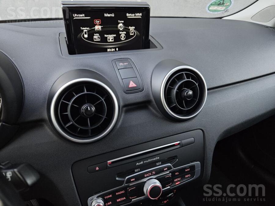 Black Audi A1 2016 in Jekabpils, with an engine capacity of 1.40 L and mileage of 186 thousand km for 6890 €, photo 30 on AUTOMOTO.COM.LV
