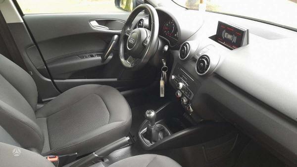 Black Audi A1 2016 in Kaunas, with an engine capacity of 1.00 L and mileage of 137 thousand km for 7650 €, photo 7 on AUTOMOTO.COM.LV