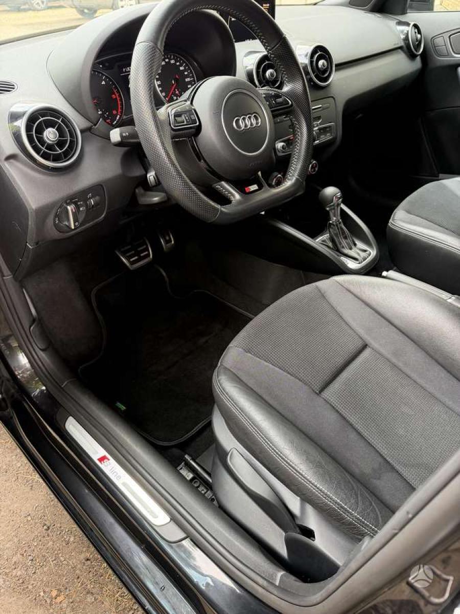 Black Audi A1 2017 in Kaunas, with an engine capacity of 1.40 L and mileage of 105 thousand km for 5400 €, photo 10 on AUTOMOTO.COM.LV