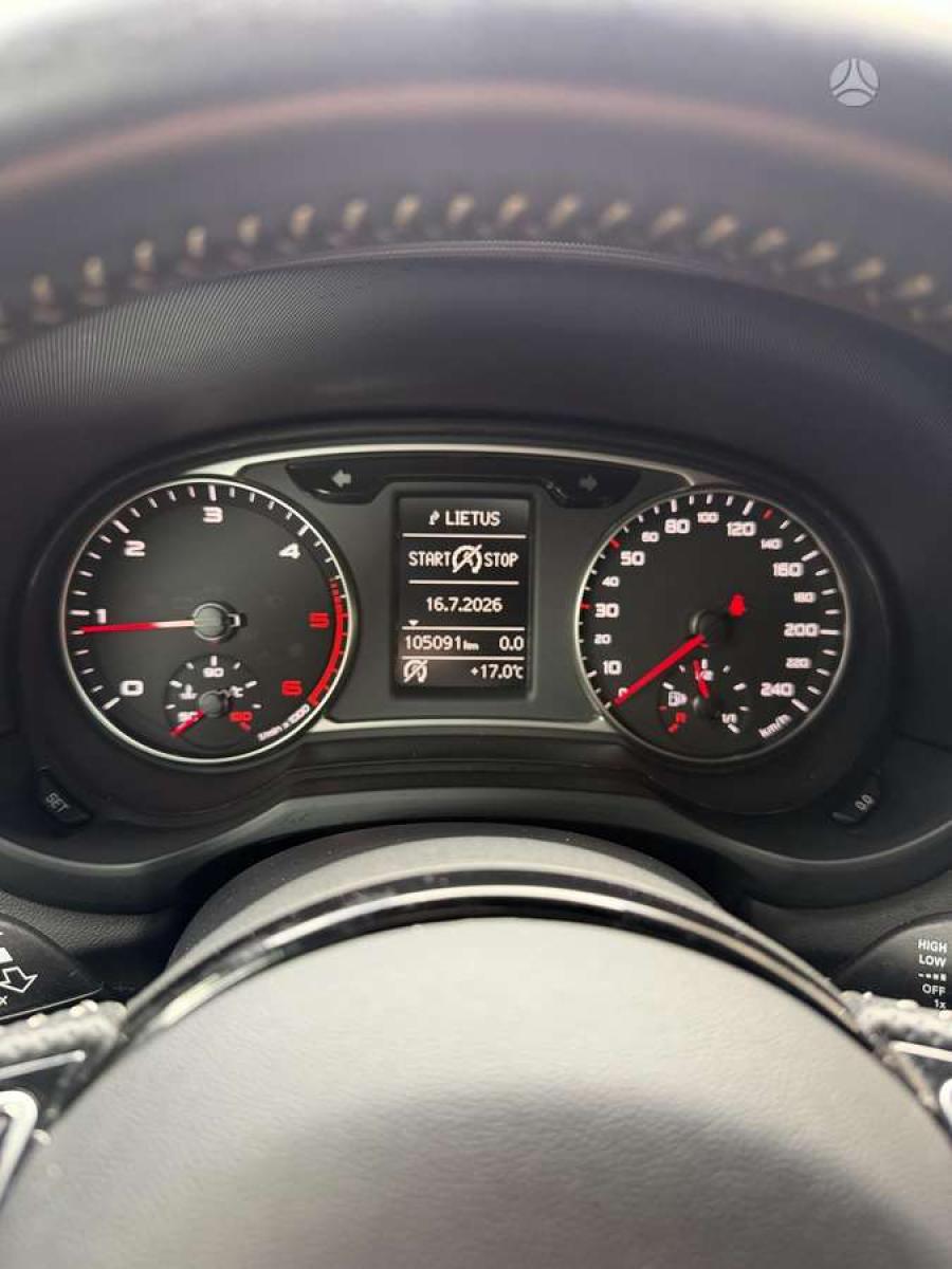 Black Audi A1 2017 in Kaunas, with an engine capacity of 1.40 L and mileage of 105 thousand km for 5400 €, photo 14 on AUTOMOTO.COM.LV