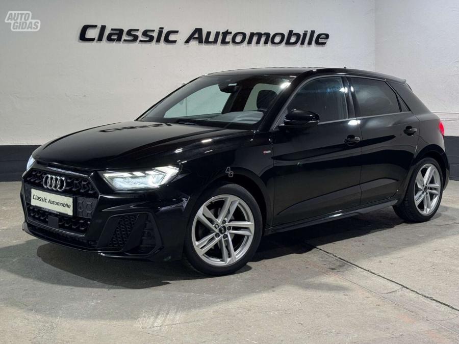 Black Audi A1 2023 in Kaunas, with an engine capacity of 1.50 L and mileage of 99 thousand km for 23327 €, photo 1 on AUTOMOTO.COM.LV