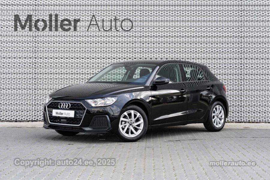 Black Audi A1 2024 in Riga, with an engine capacity of 1.00 L and mileage of 7 thousand km for 18343 €, photo 1 on AUTOMOTO.COM.LV