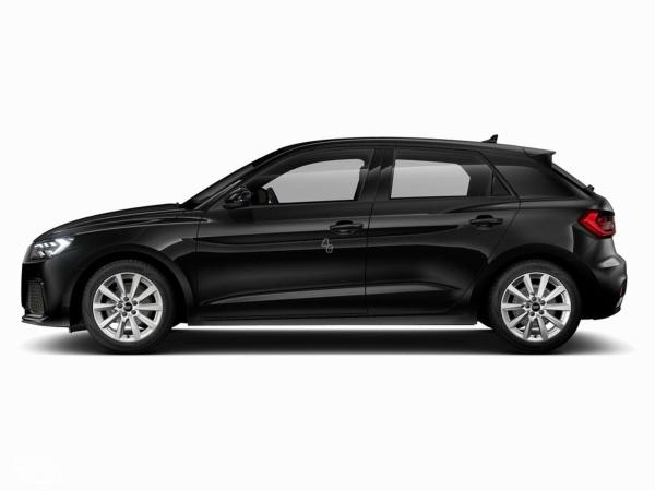 Black Audi A1 2024 in Kaunas, with an engine capacity of 1.00 L and mileage of 17 thousand km for 24419 €, photo 6 on AUTOMOTO.COM.LV