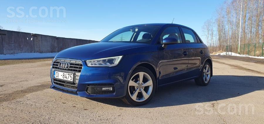 Zils Audi A1 2015 Aizkraukle, ar dzinēja tilpumu 1.40 L un nobraukumu 160 tūkst. km par 7700 €, foto 1 vietnē AUTOMOTO.COM.LV