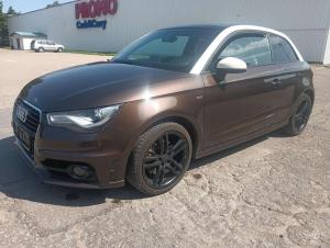 Brown Audi A1 2011 in Utena, with an engine capacity of 1.39 L and mileage of 245 thousand km for 5990 €, photo  on AUTOMOTO.COM.LV