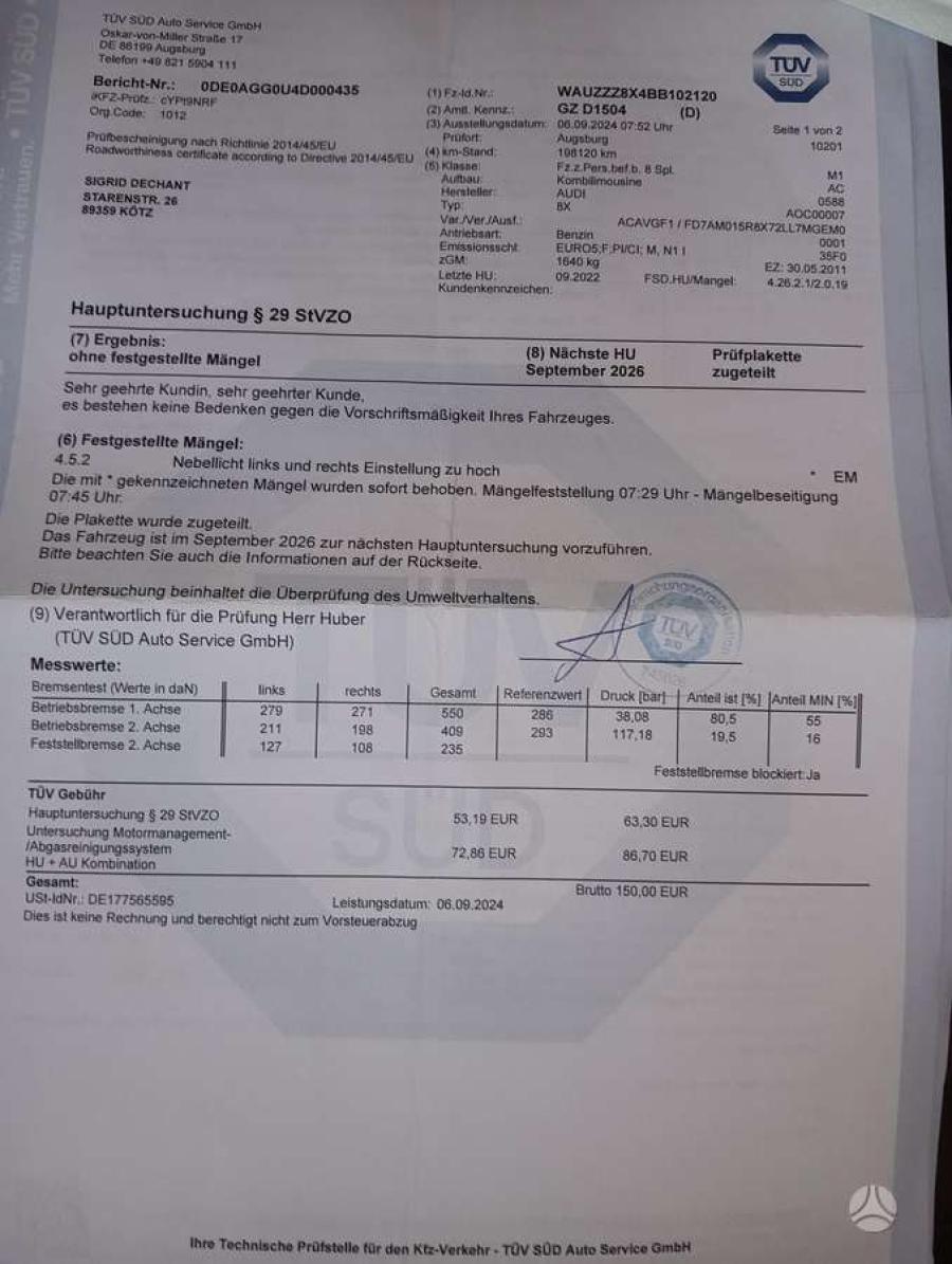 Brūns Audi A1 2011 Utena, ar dzinēja tilpumu 1.39 L un nobraukumu 245 tūkst. km par 5990 €, foto 37 vietnē AUTOMOTO.COM.LV