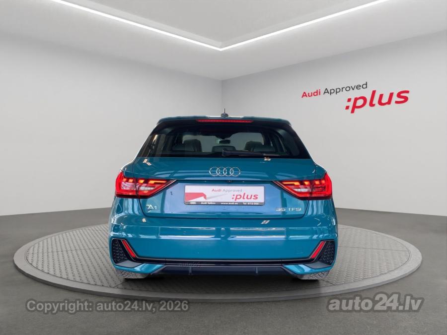 Green Audi A1 2020 in Tallinn, with an engine capacity of 1.50 L and mileage of 54 thousand km for 18900 €, photo 6 on AUTOMOTO.COM.LV