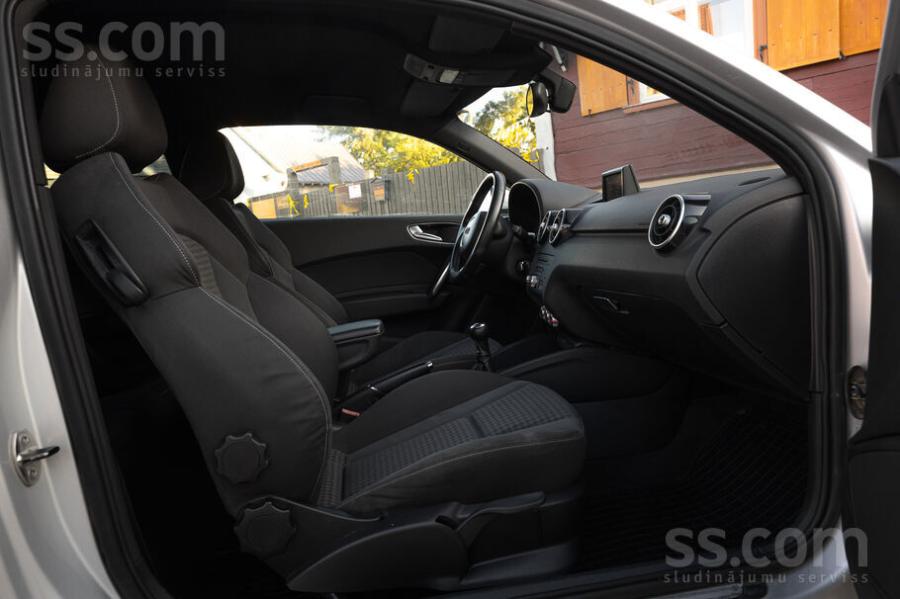 Grey Audi A1 2011 in Jelgava, with an engine capacity of 1.60 L and mileage of 251 thousand km for 3990 €, photo 12 on AUTOMOTO.COM.LV