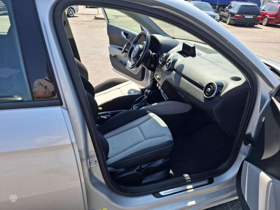Grey Audi A1 2012 in Plunge, with an engine capacity of 1.60 L and mileage of 177 thousand km for 6400 €, photo 12 on AUTOMOTO.COM.LV