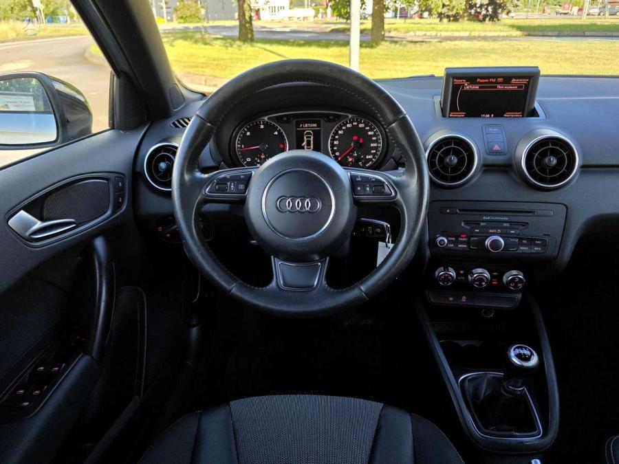 Grey Audi A1 2013 in Taurage, with an engine capacity of 1.60 L and mileage of 186 thousand km for 5200 €, photo 11 on AUTOMOTO.COM.LV