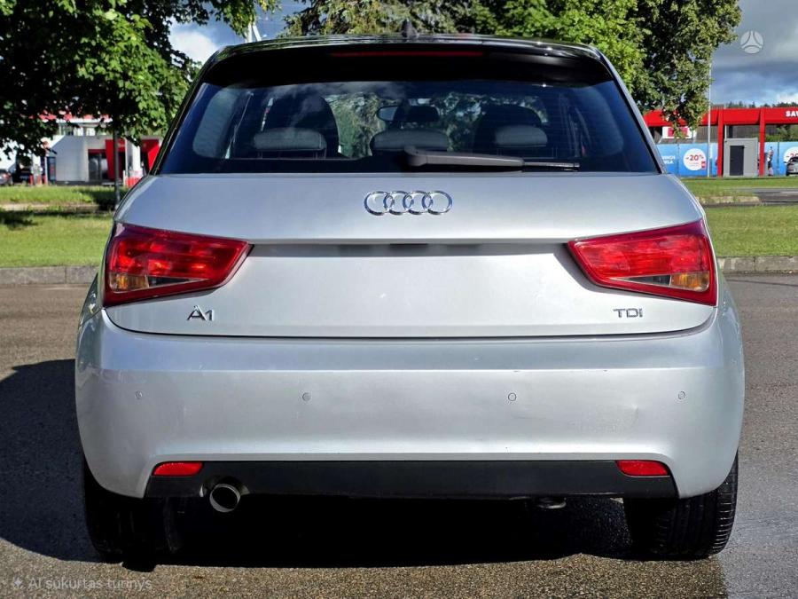Grey Audi A1 2013 in Taurage, with an engine capacity of 1.60 L and mileage of 186 thousand km for 5200 €, photo 7 on AUTOMOTO.COM.LV