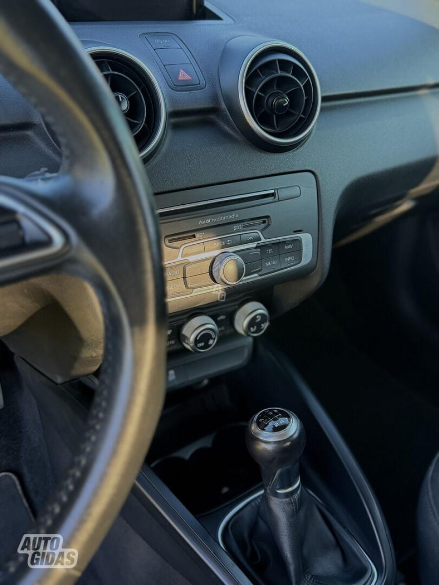 Pelēks Audi A1 2016 Viļņa, ar dzinēja tilpumu 1.40 L un nobraukumu 156 tūkst. km par 7100 €, foto 15 vietnē AUTOMOTO.COM.LV